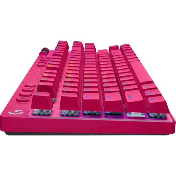 Logitech G Pro X TKL LIGHTSPEED Gaming Keyboard - Pink / Magenta ...